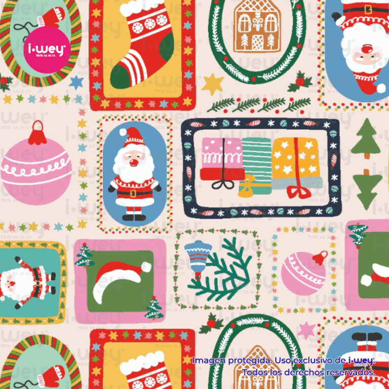 Estampado Jingle Time - IWEYTEXTIL